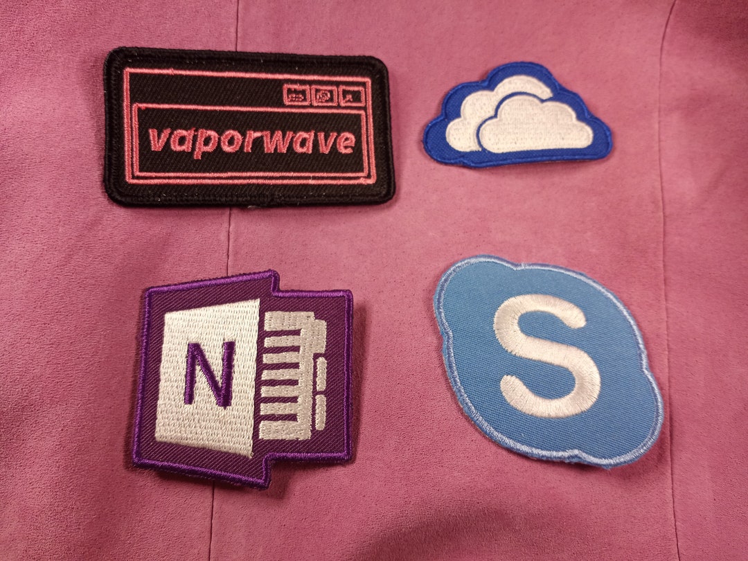 Vaporwave Patch Lot, Vaporwave Patch Bundle, Software Patches, Future ...
