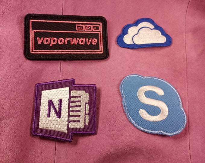 Vaporwave Patch Lot, Vaporwave Patch Bundle, Software Patches, Future ...
