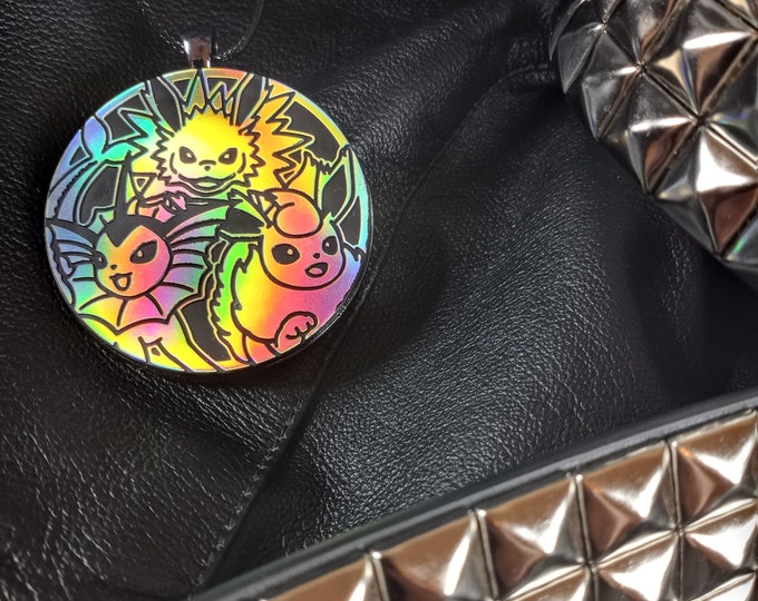 Eeveelution Necklace,vaporeon,pokemon Necklace,jolteon,upcycled Pokemon ...