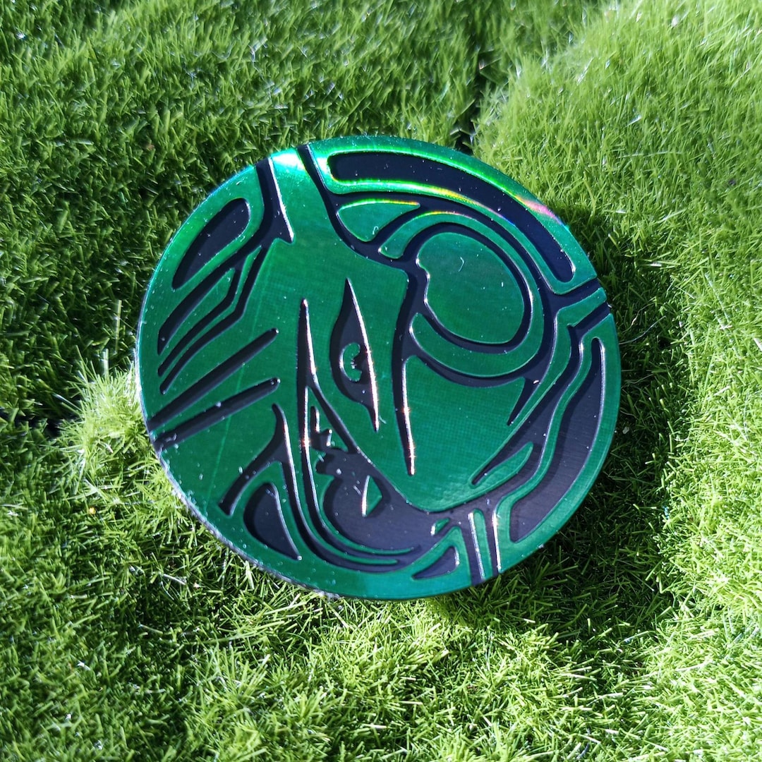Rayquaza Pin,dragon,token,upcycled Coin,upcycled Coin Pin,pokepin,furry ...