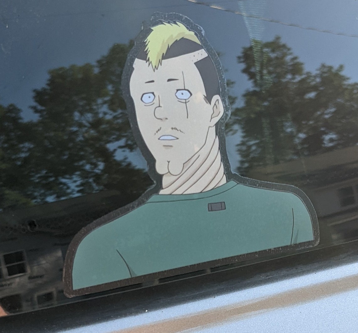 Nendou Riki From Saiki K Decal Sticker for Car, Water Bottle, Laptop ...