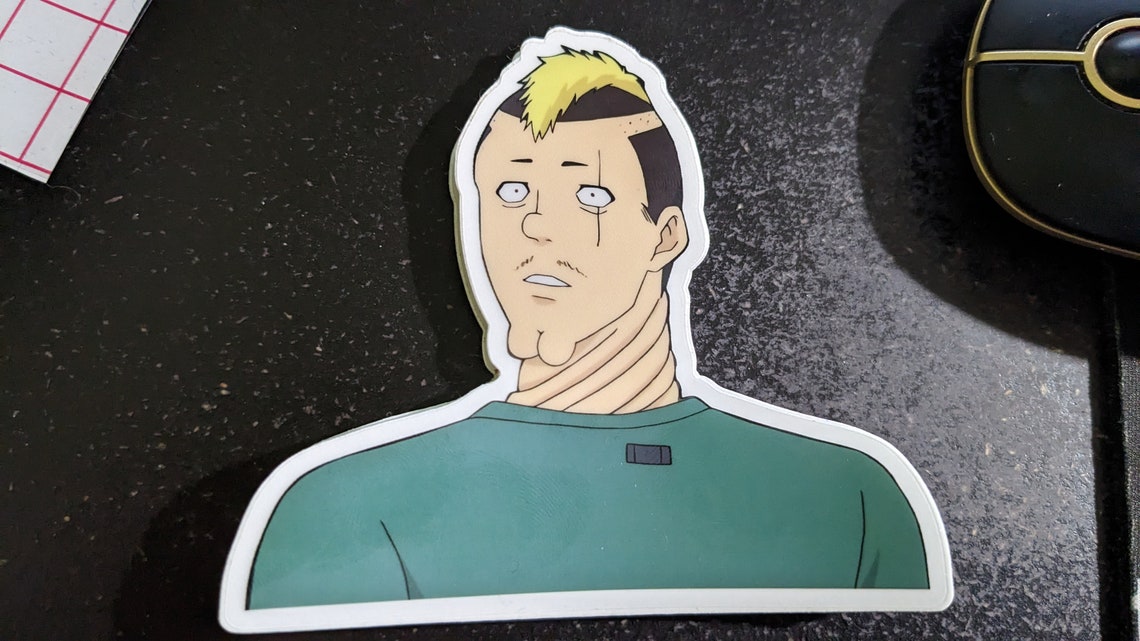 Nendou Riki From Saiki K Decal Sticker for Car, Water Bottle, Laptop ...