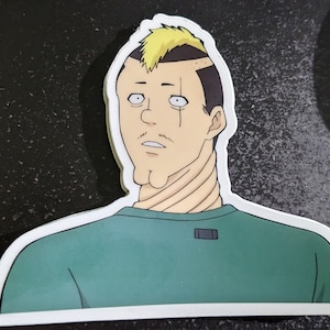 Nendou Riki From Saiki K Decal Sticker for Car, Water Bottle, Laptop ...