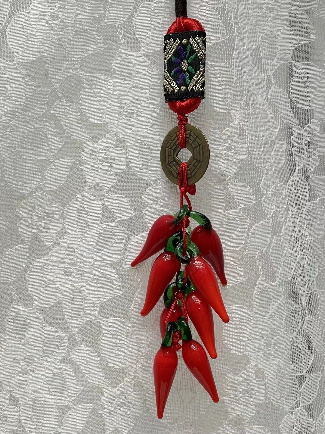 Lucky Glass Chili Pepper Charm Good for Feng Shui - Etsy