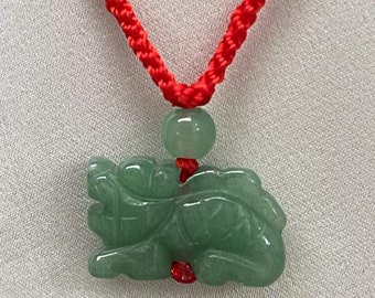 Year of the Dragon JADE DRAGON Chinese Zodiac Forest Green Jade Lunar ...
