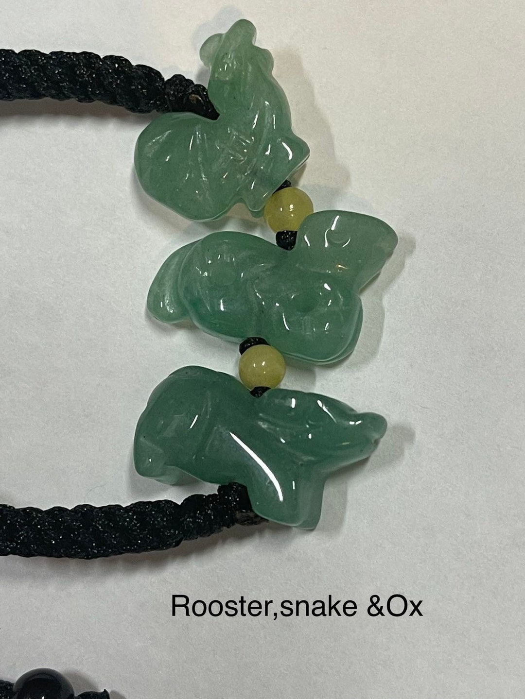 Snake for 2025, Good Luck Jade Zodiac Bracelet, Necklace for 2025 for ...