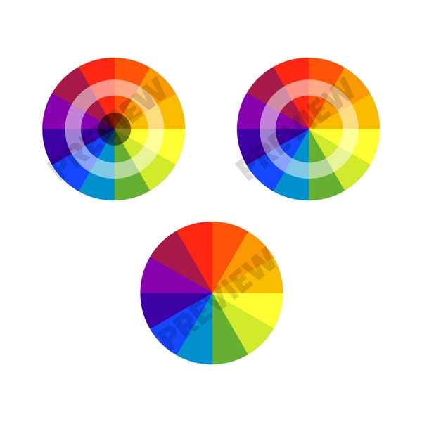 Color Wheel Print - Etsy