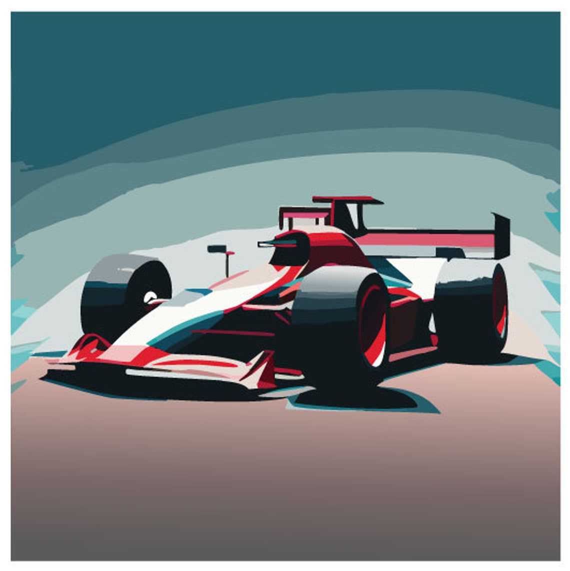 Formula One Vector Artwork for Posters, T-shirt Prints, Stickers, and ...