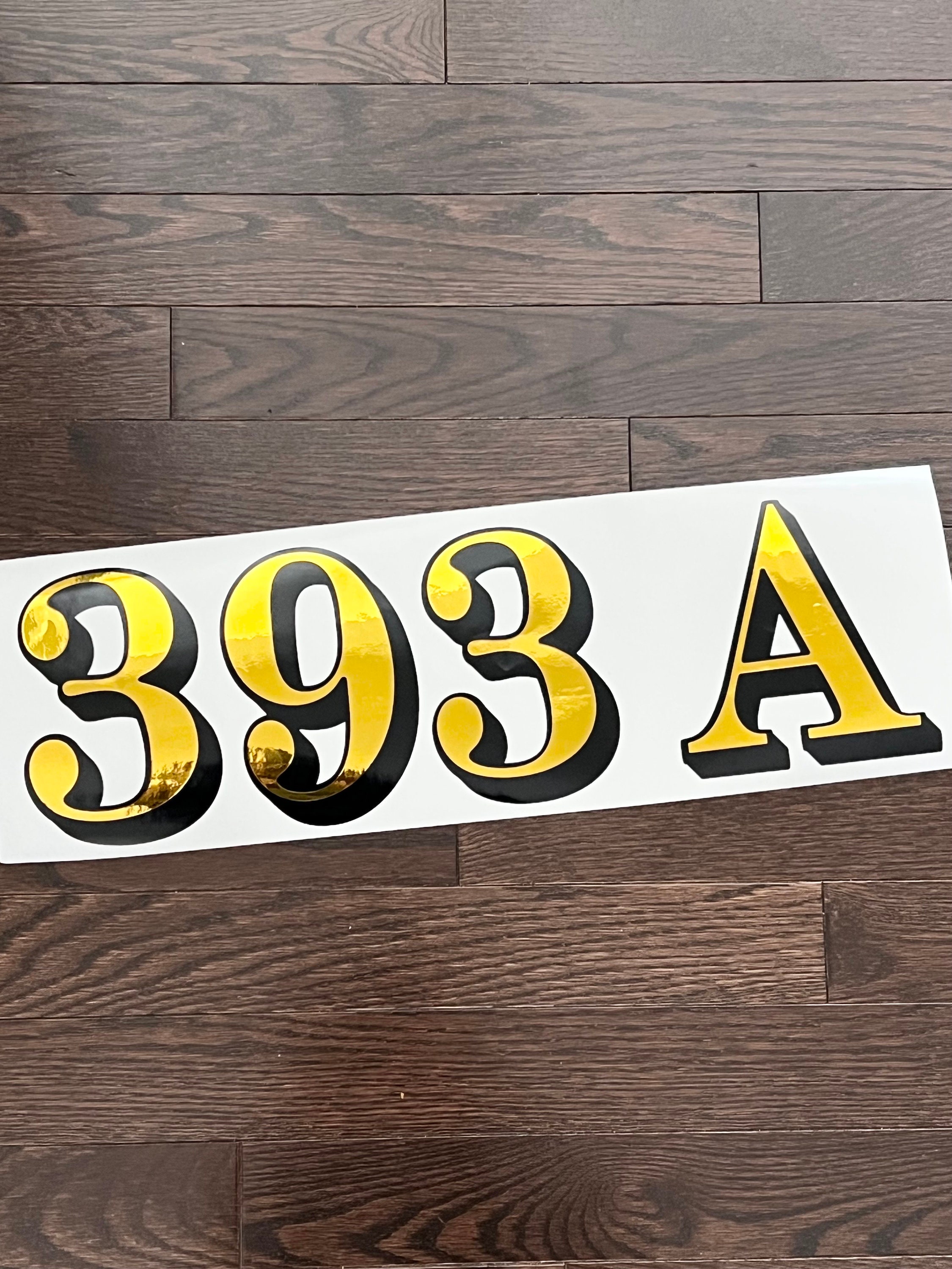 Gold Leaf Style Transom Fanlight Window Front Door Numbers, Victorian ...