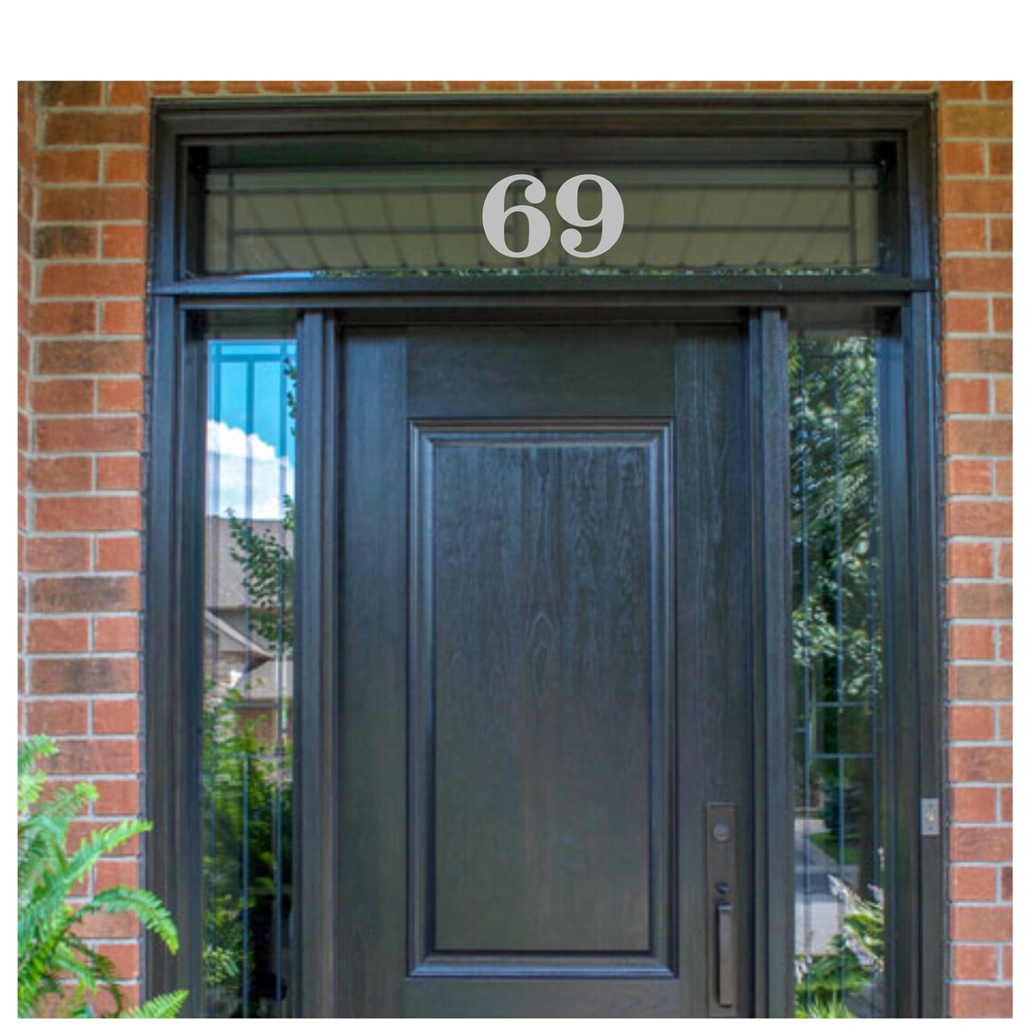 5” Fanlight Door Numbers, Address Front Door Number Decals, Custom ...