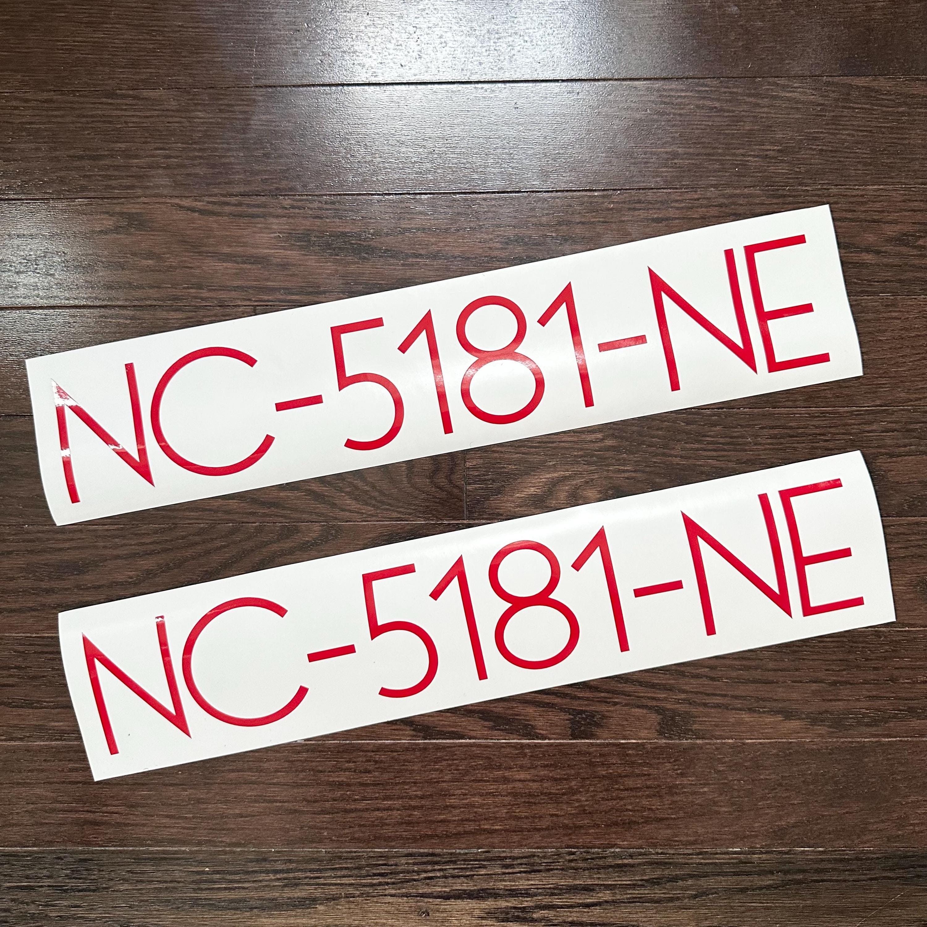 Boat Registration Number Stickers, Boat Registration Numbers Decals ...