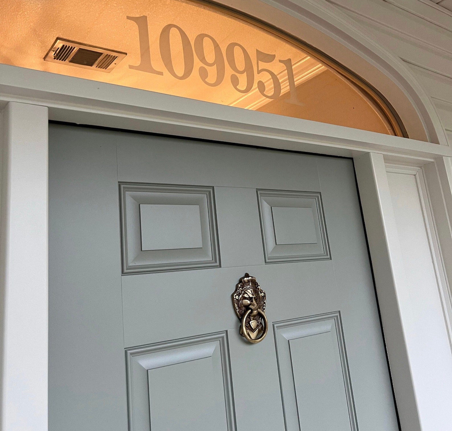 5” Fanlight Door Numbers, Address Front Door Number Decals, Custom ...