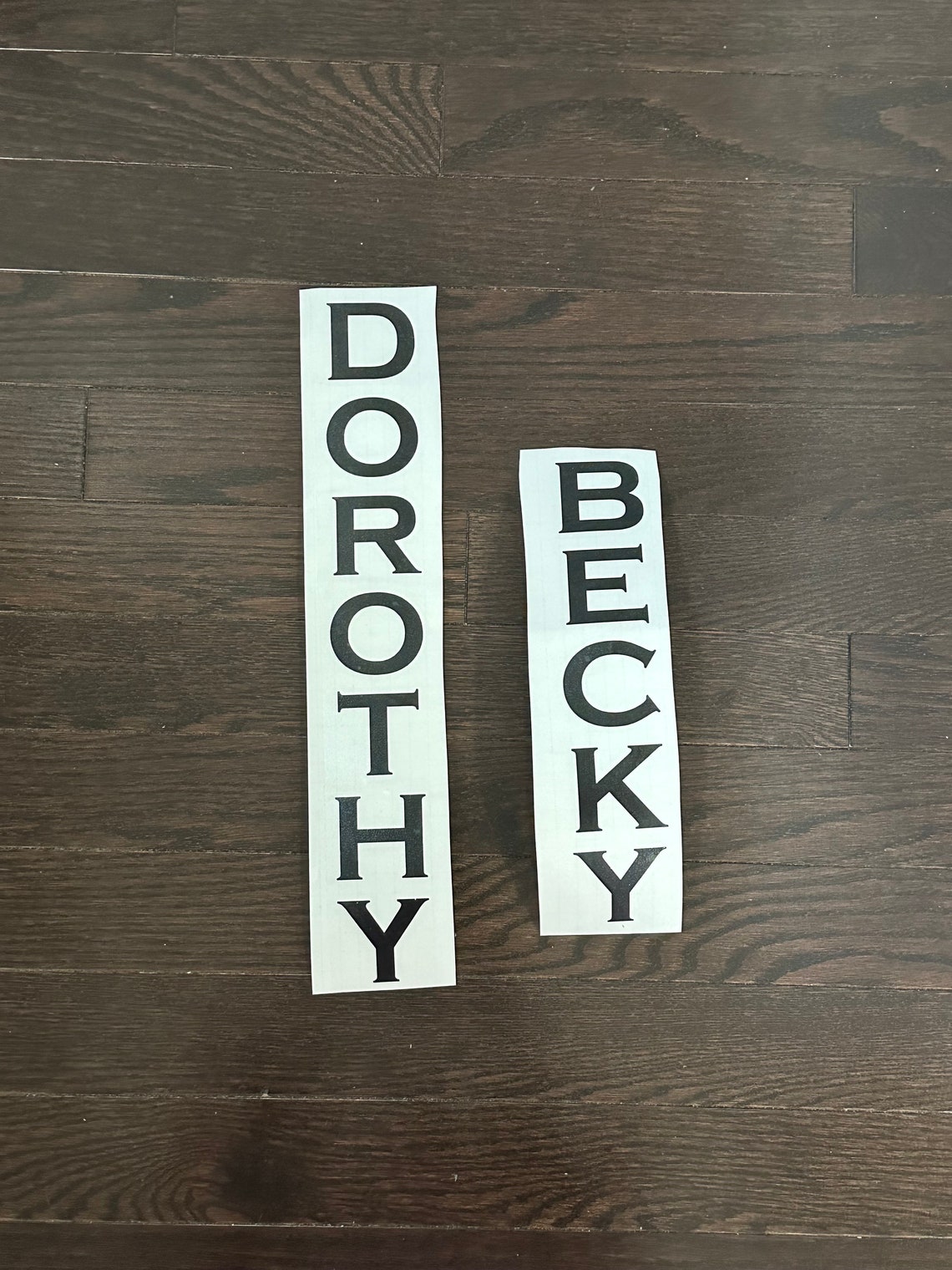 Vertical Vinyl Stickers, Vertical Vinyl Decals, Vertical Lettering ...