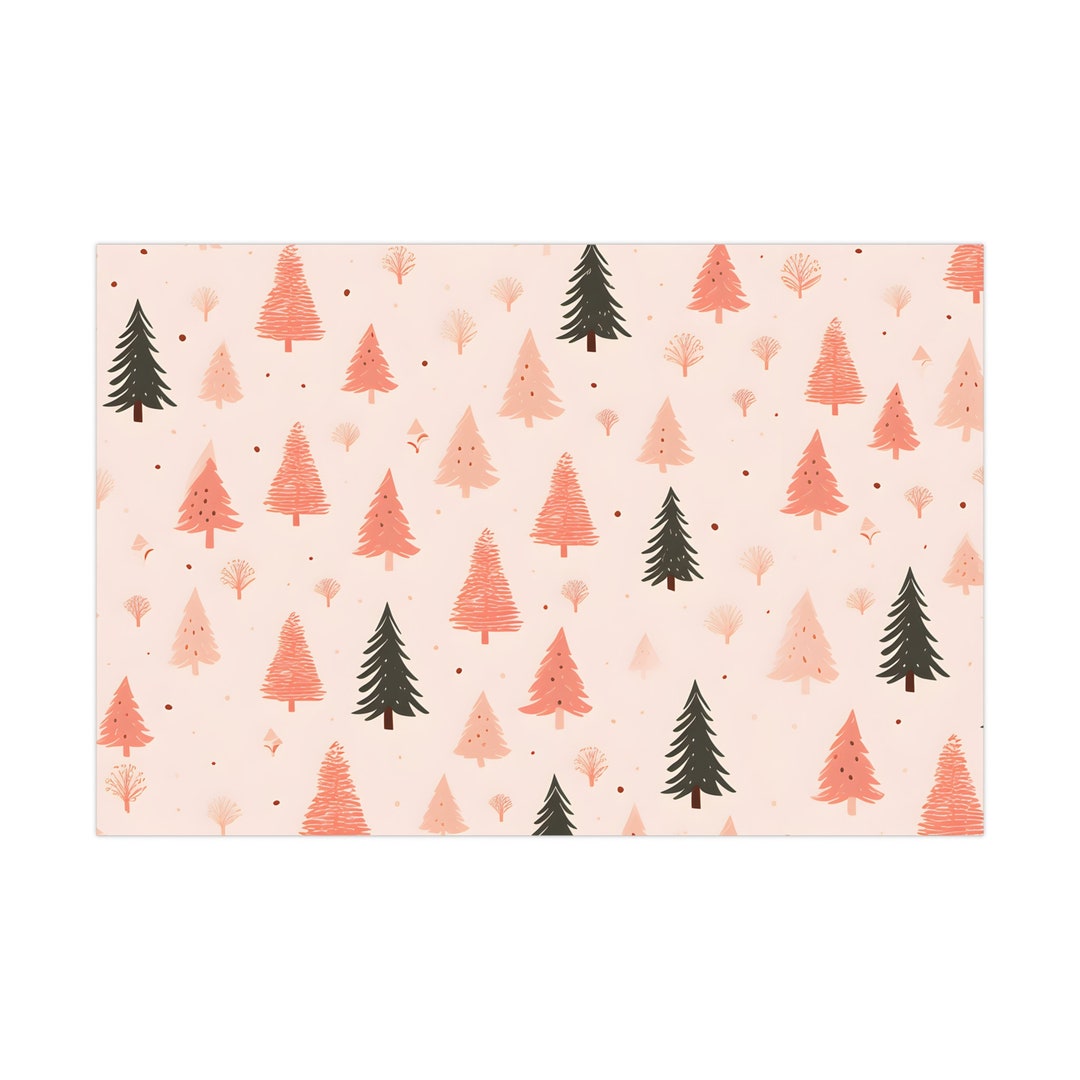 Christmas Wrapping Paper Multicolor Toile Holiday Gift Wrap - Etsy