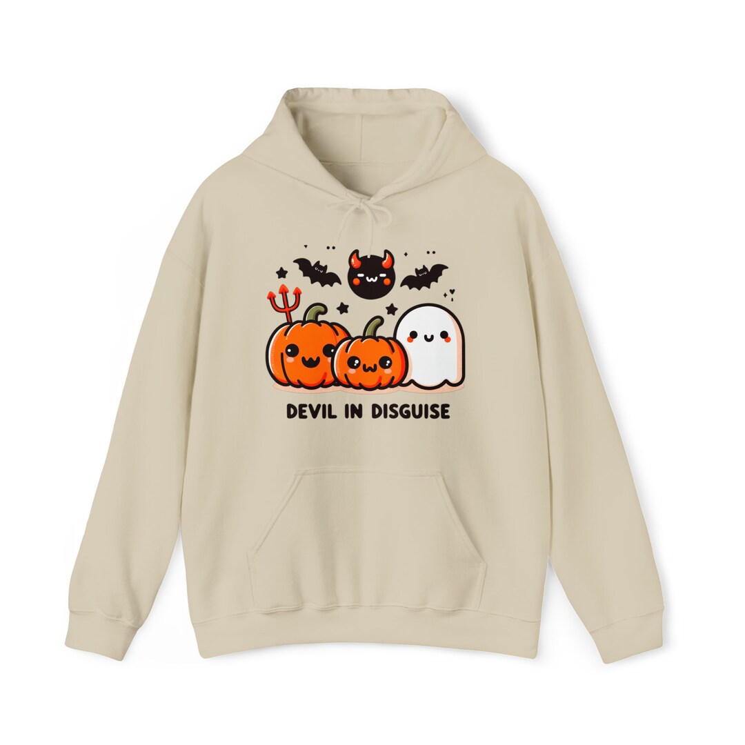 Devil in Disguise Funny Cute Halloween Hoodie Adorable - Etsy