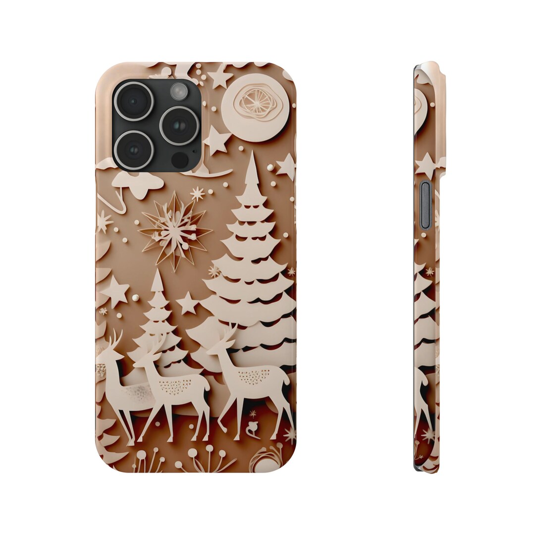Super Cute 3D Christmas iPhone Case Winter Xmas Cover Fit for - Etsy