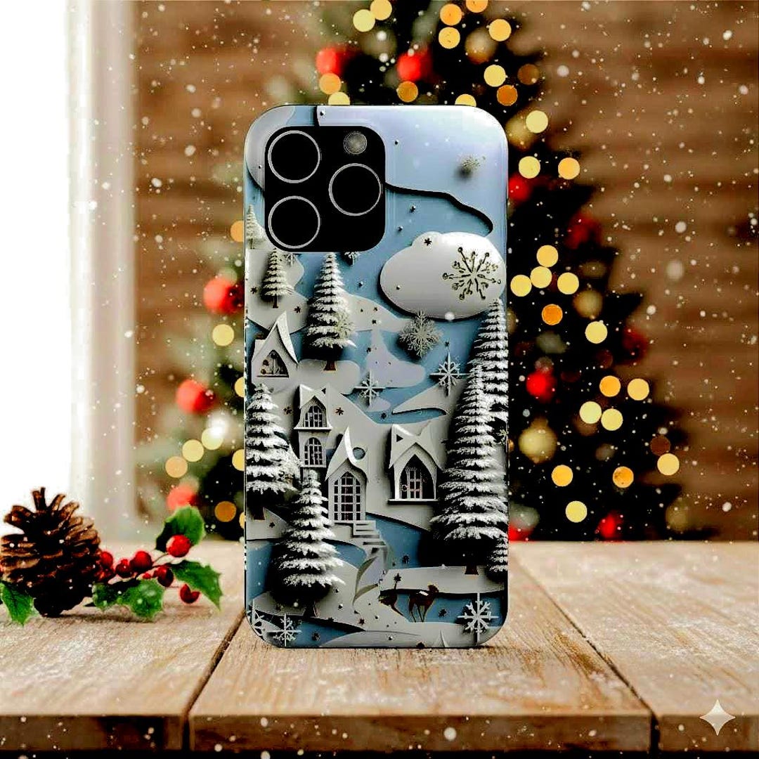 Trendy 3D Christmas iPhone Case for iPhone 17 16 15 14 13 Pro Max ...