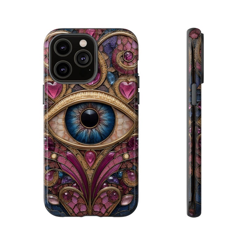 Evil Eye Jewel Tough Phone Case Protective Aesthetic Luxury Amulet ...