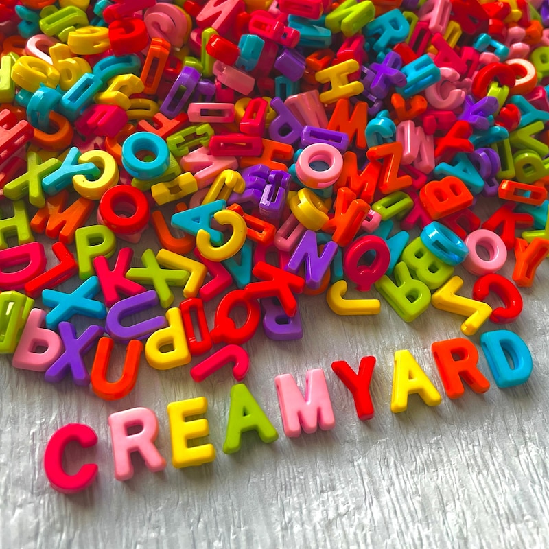 Mixed Alphabet Letter Beads - Etsy