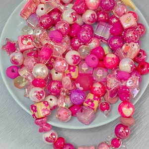 Multicolored 30 Pcs Beads Random Mixed Pack, Kawaii Charms, Bracelet ...