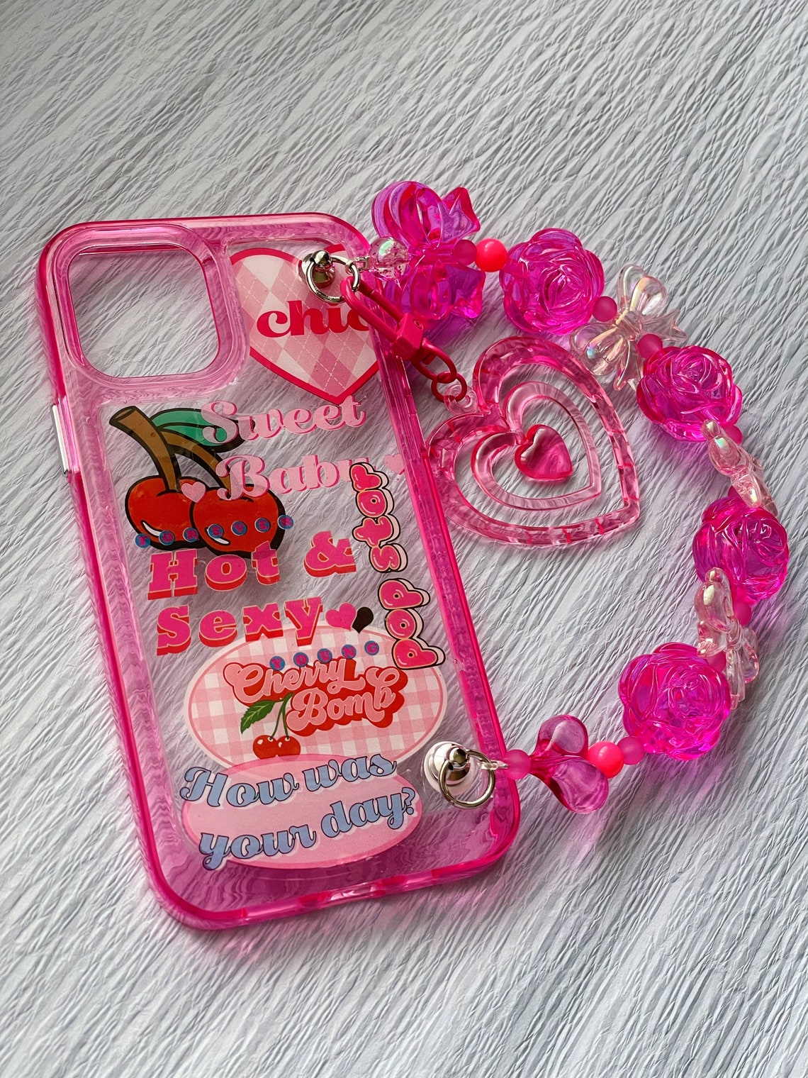 Made to Order Y2K Aesthetic Resin Phone Case With a Handmade - Etsy