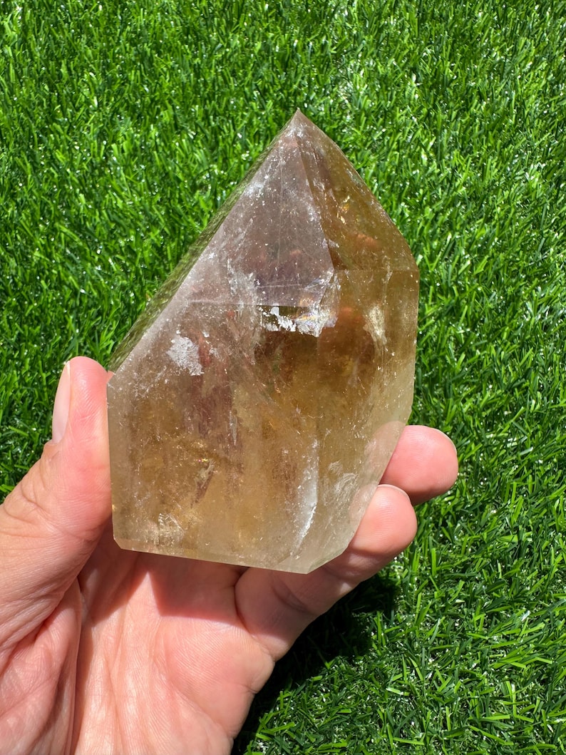Natural Citrine Tower | Handpicked From Brazil | Polished Real Citrine ...