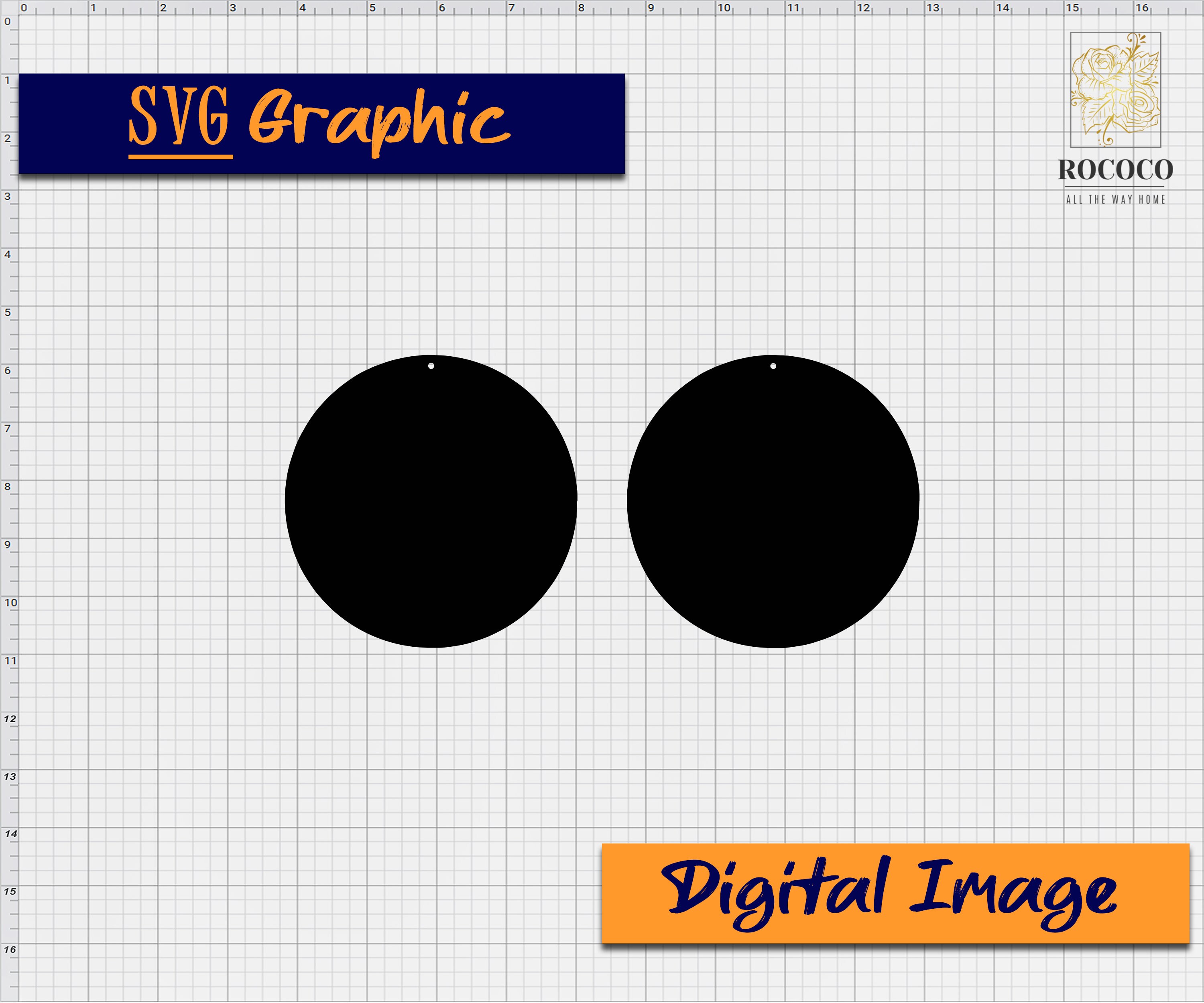 Circle Earring SVG Earring Template SVG SVG Cut File Digital - Etsy