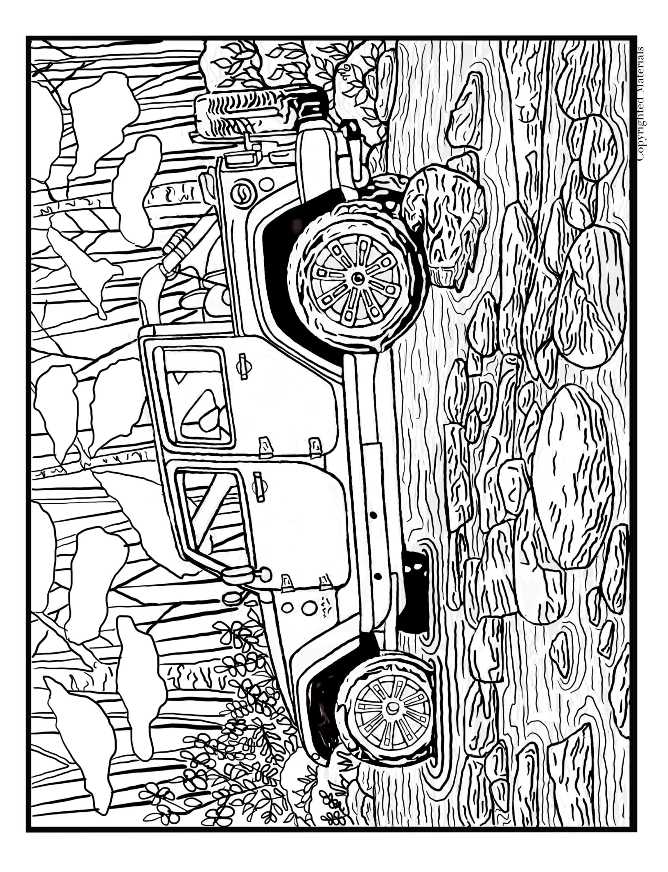 Off-road Coloring Pages Jeep Coloring Pages for Adults Set of - Etsy Canada