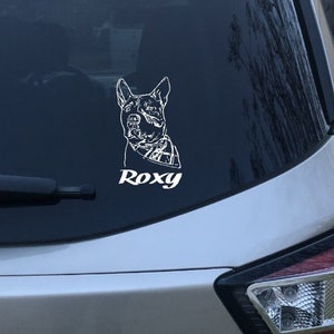 Dog Decal for Car Window - Etsy