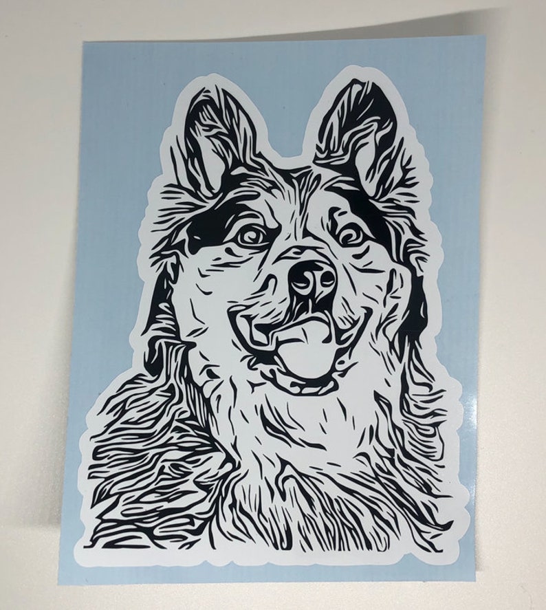 Custom Dog Decal Decal From Picture Car Window Pet Decal Custom Dog ...