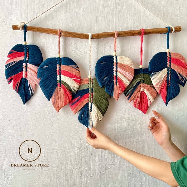 Macrame Leaves - Etsy