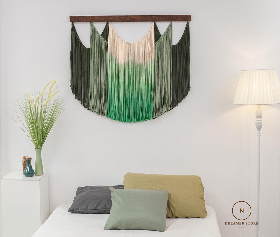 Cotton Thread Art Wall Hanging, Abstract Textile Art for Interior ...