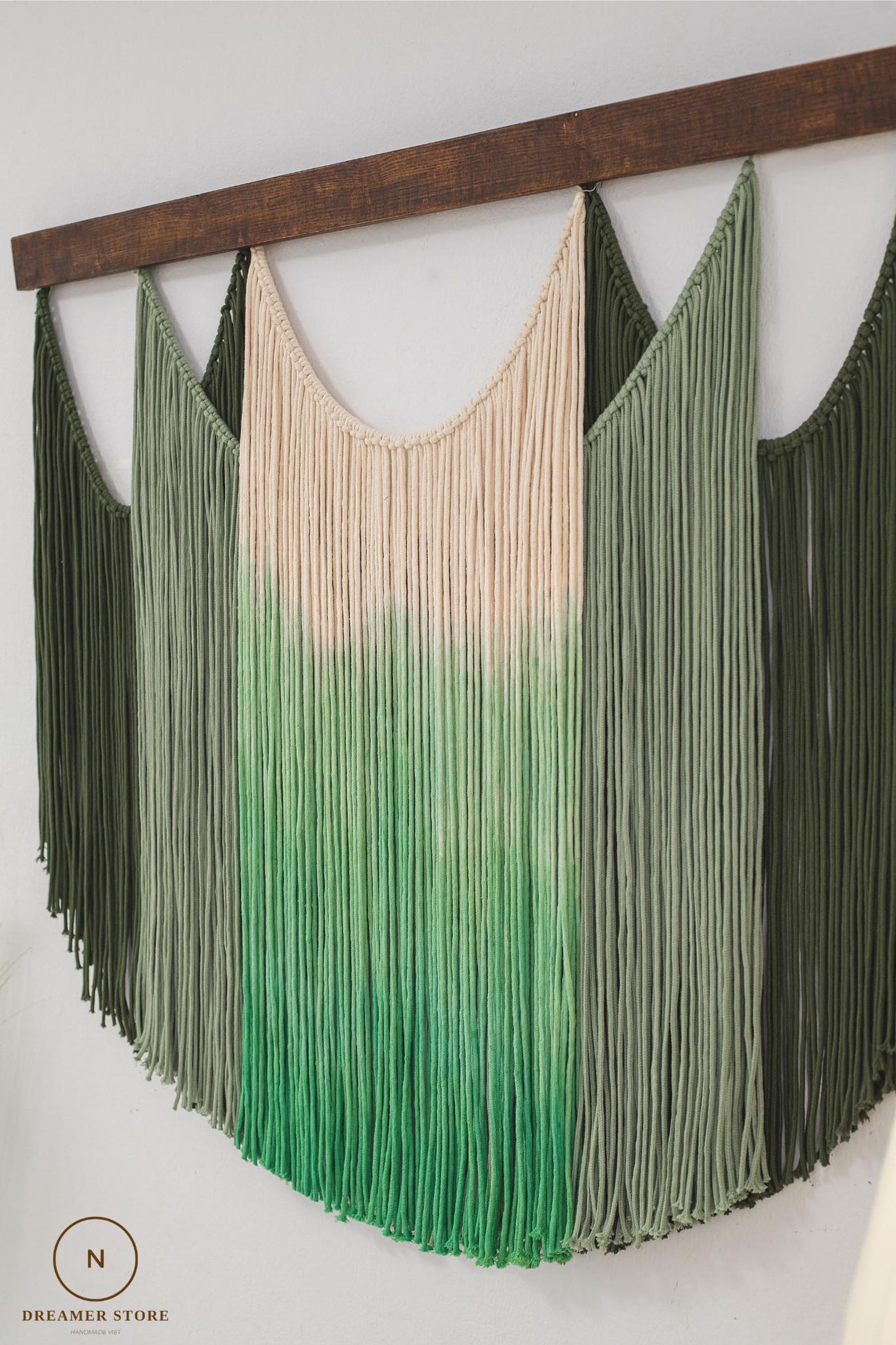 Cotton Thread Art Wall Hanging, Abstract Textile Art for Interior ...