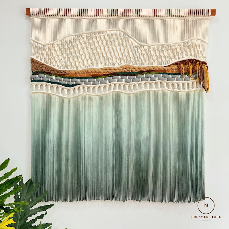 Abstract Macrame Wall Art - Etsy