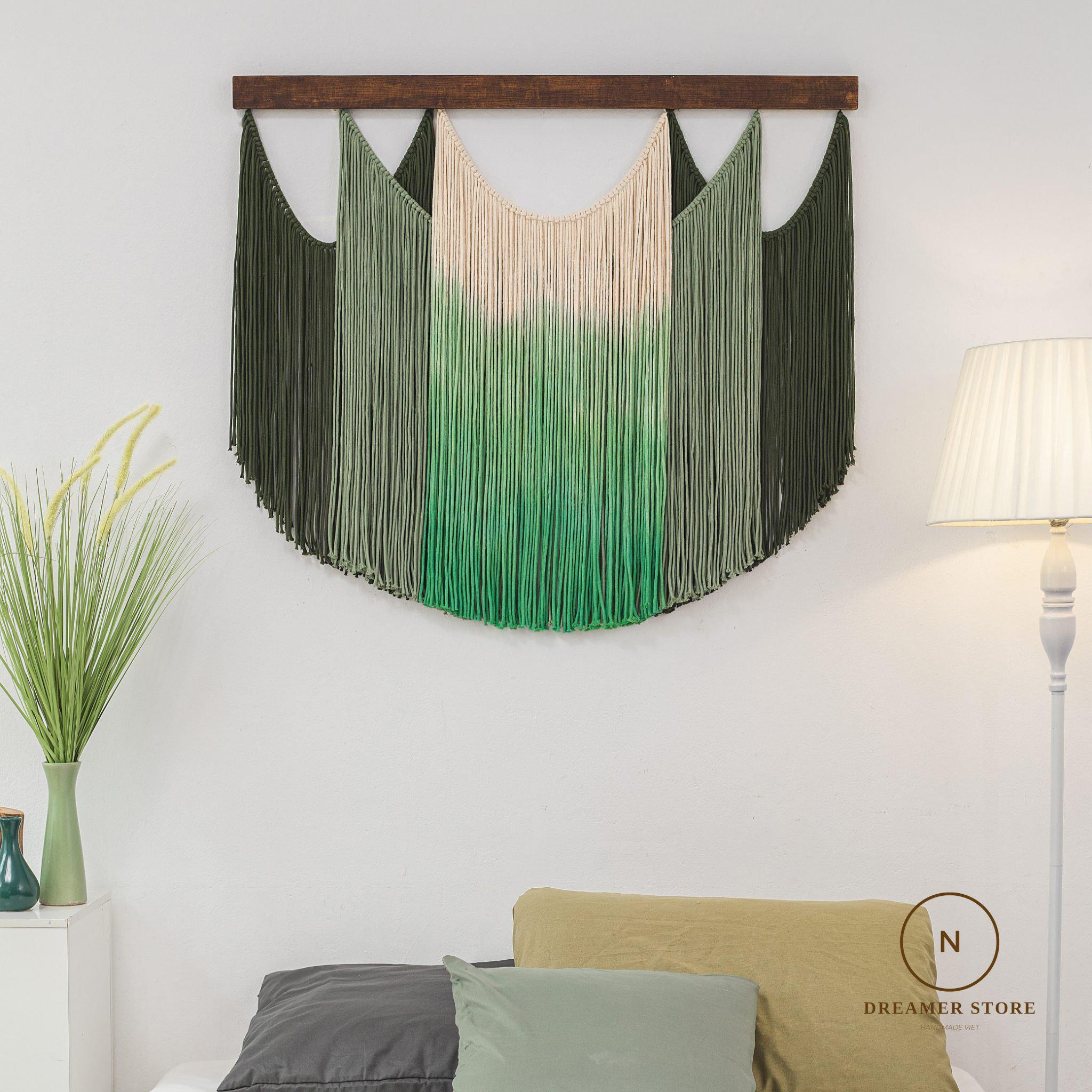Cotton Thread Art Wall Hanging, Abstract Textile Art for Interior ...