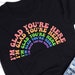 I'm Glad You're Here Rainbow Letter Retro Groovy Teacher PNG - Etsy