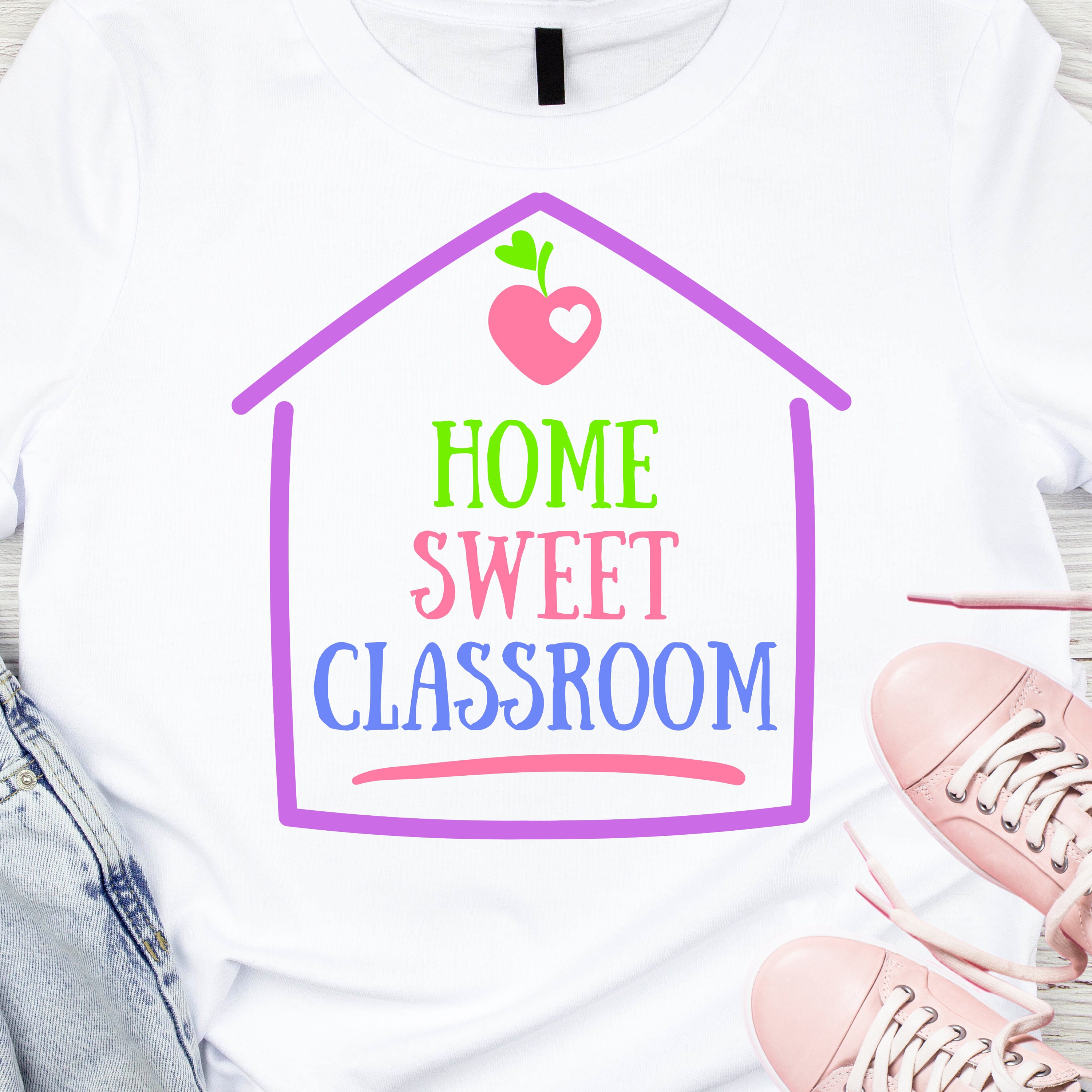 Home Sweet Classroom Svg AND Colorful Png for Classroom Door Decal and ...