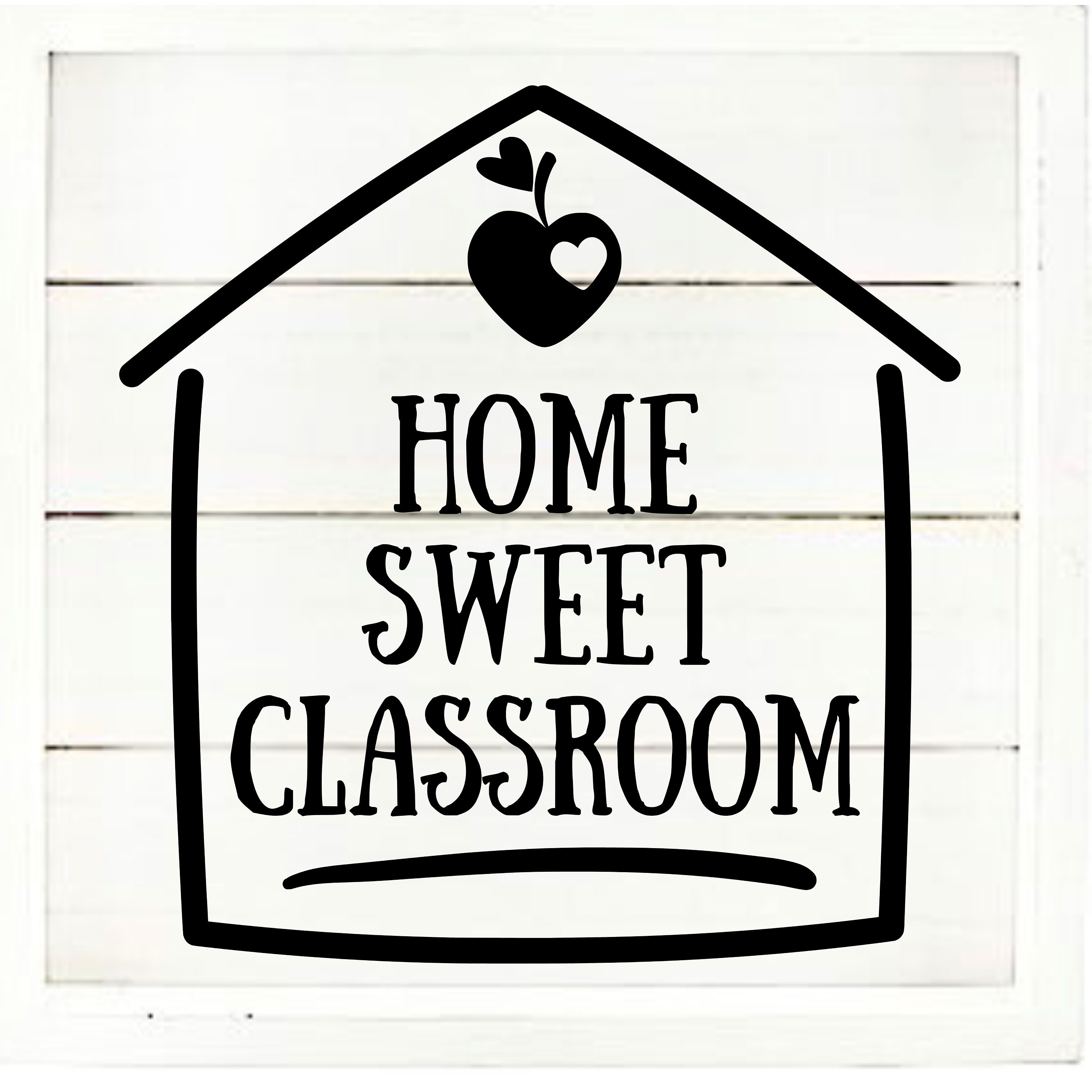 Home Sweet Classroom Svg AND Colorful Png for Classroom Door Decal and ...