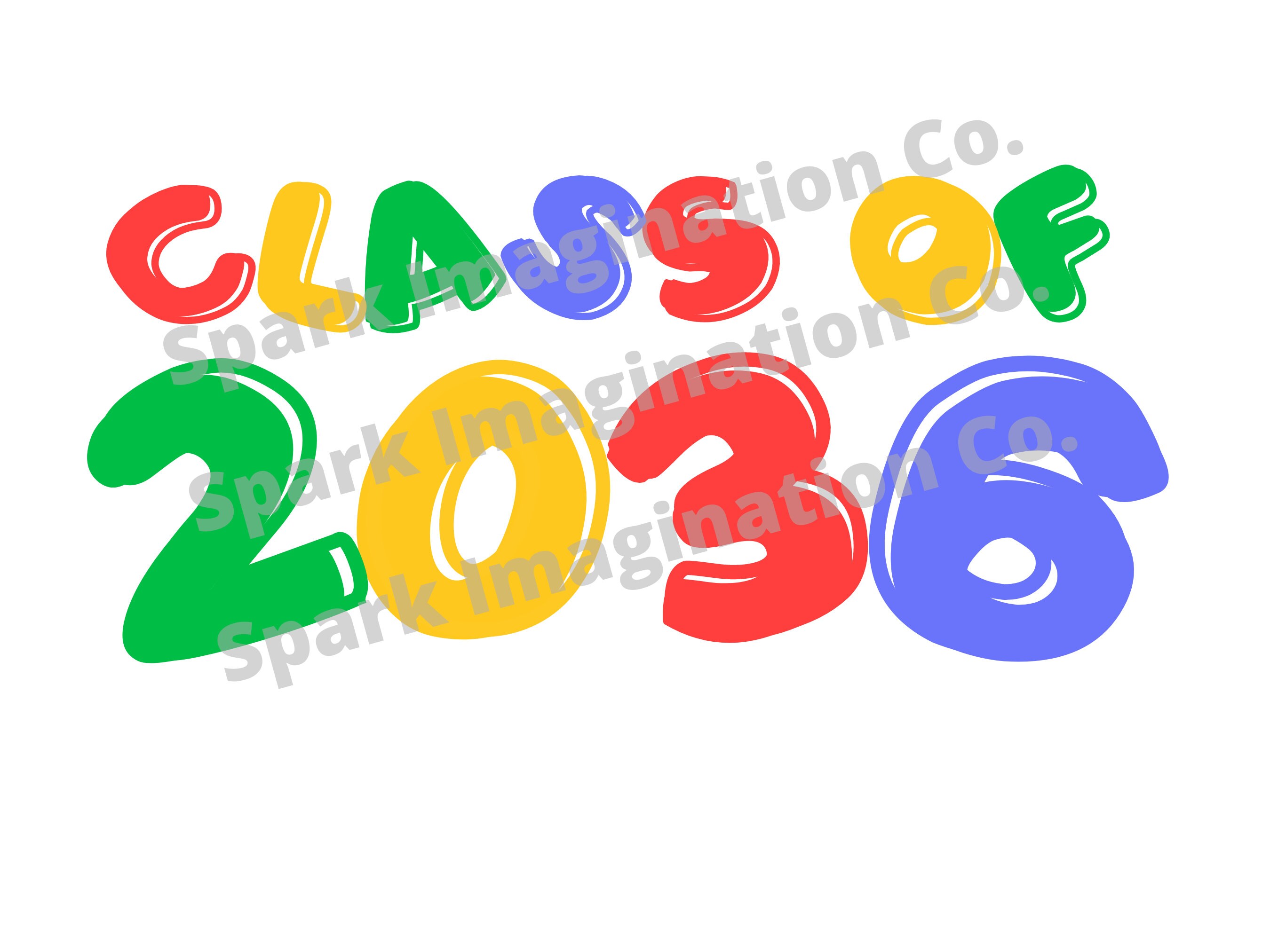 Class of 2036 Hand Print SVG and Pngs to Make Shirt for Kindergarten ...