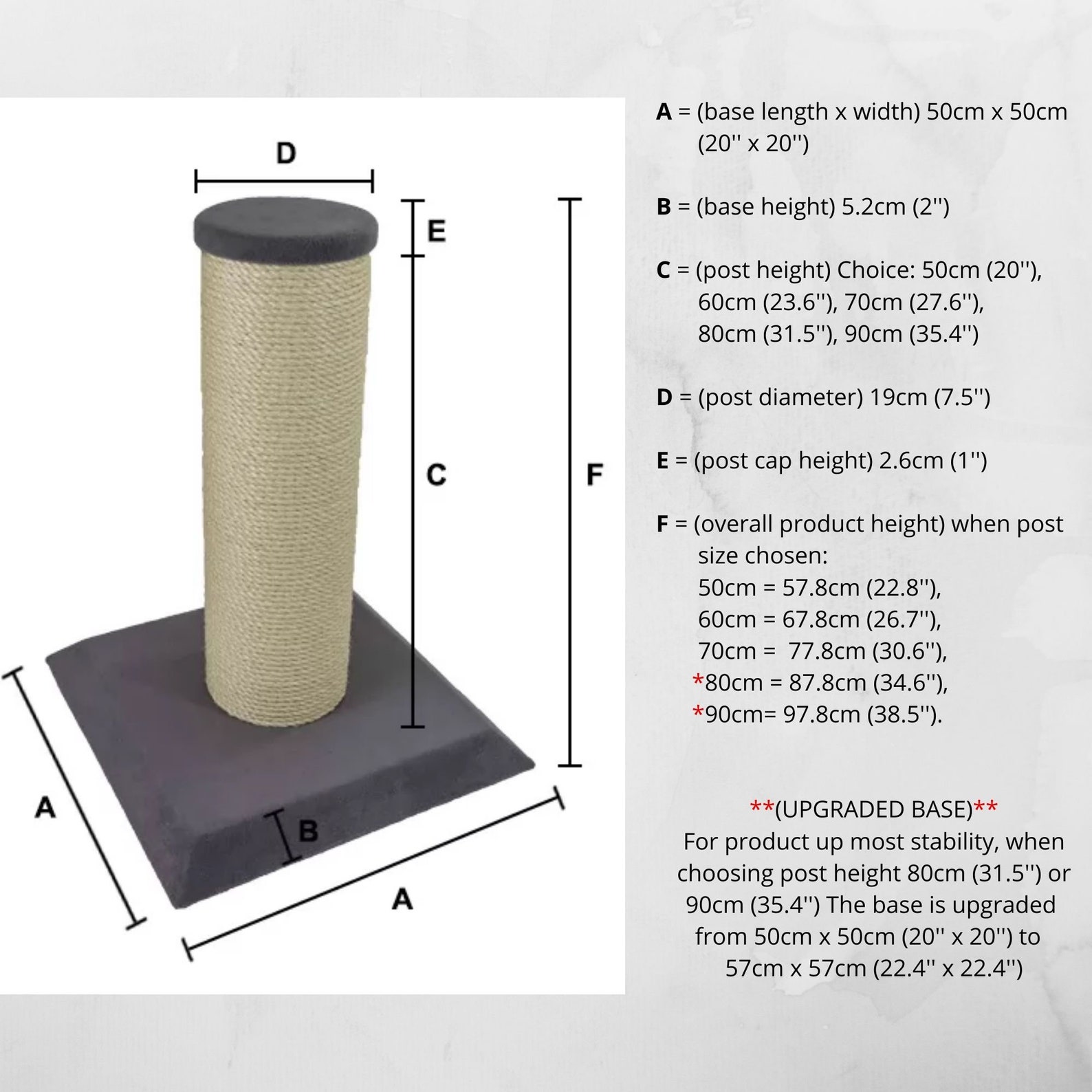 BIGGEST and STRONGEST Cat Post Heavy Base Custom Cat - Etsy UK