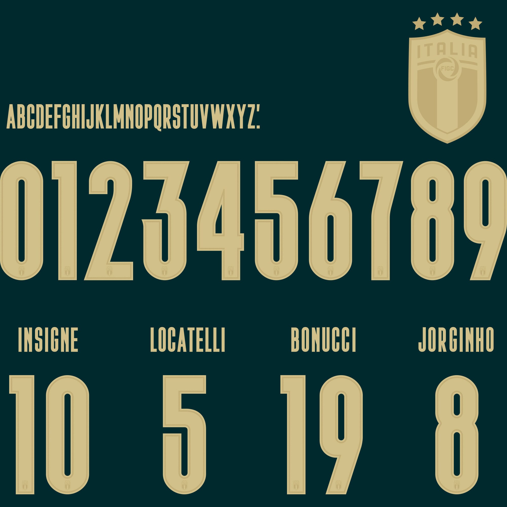 Italy EURO 2020 Font Alphabet Cutting Kit Vector File Ai | Etsy UK