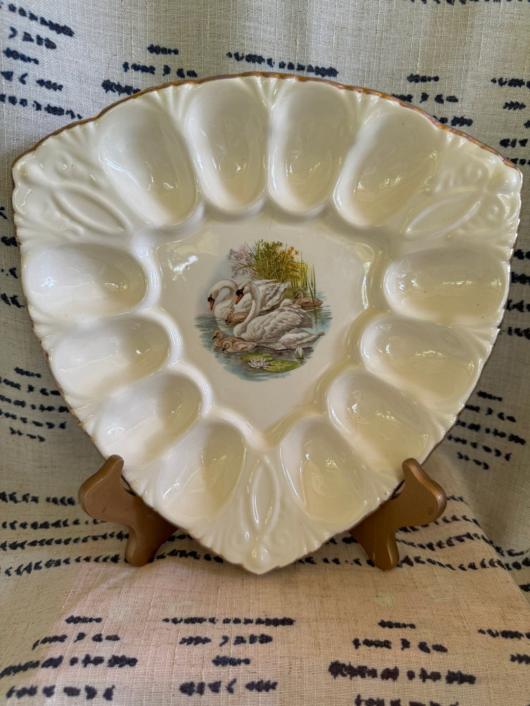 Vintage Egg Plate 9 3/4” Wide - Etsy