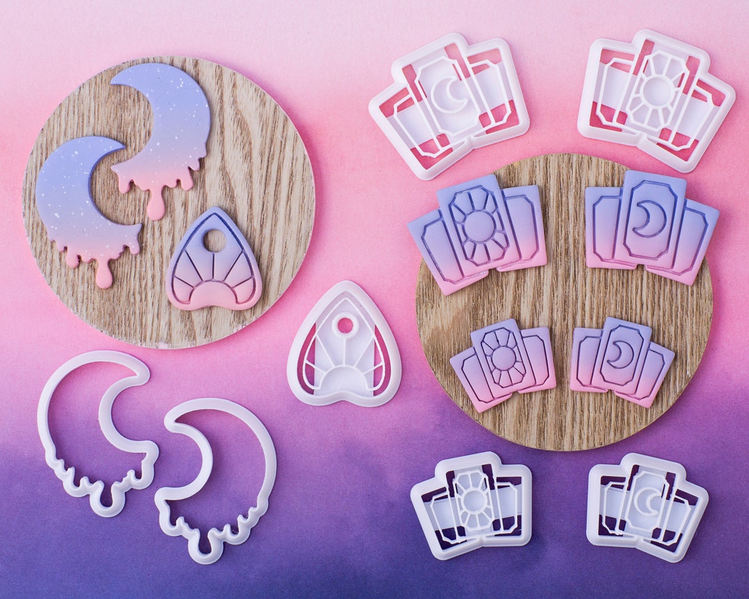 Mystical Carnival Embossing Clay Cutters | Boho Celestial Vibe Clay ...