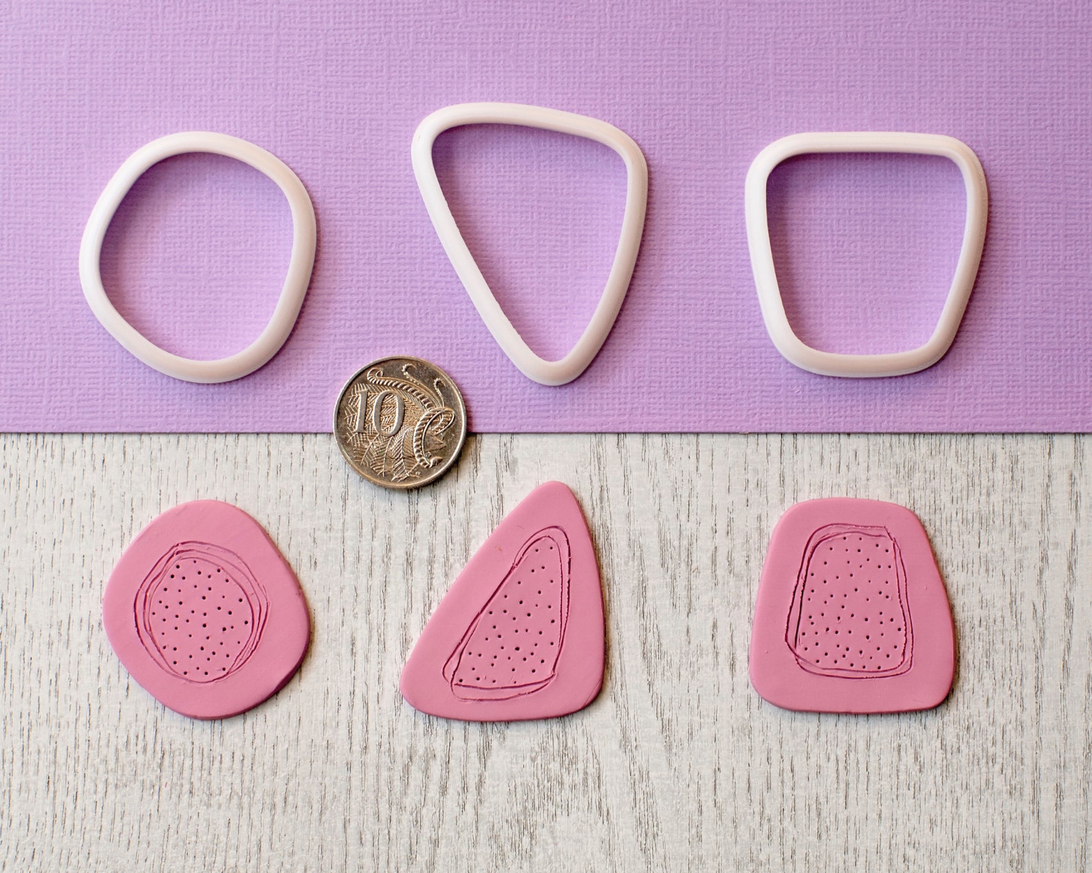 Donut Polymer Clay Cutters Organic Clay Cutter Set of 13 - Etsy