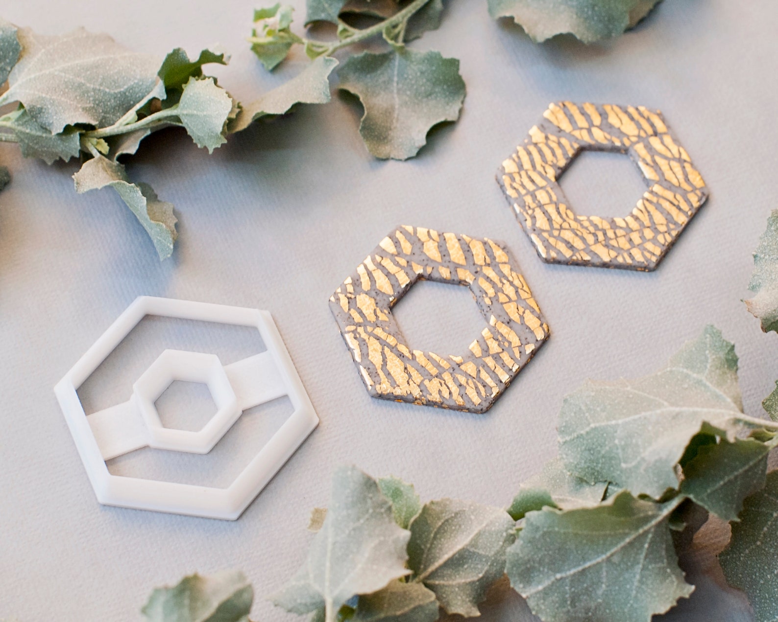 Hexagon Clay Cutters Set of 10 Hoop Clay Cutters Polymer - Etsy