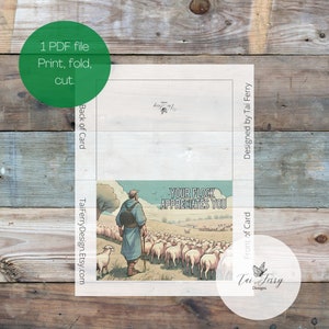 Pastor Appreciation Card: Leading the Flock (PDF Printable) - Etsy
