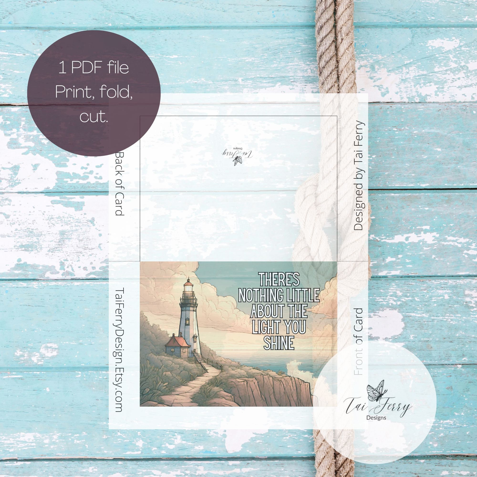 Appreciation Card Printable, Instant Download 5x7 Inch Card for ...