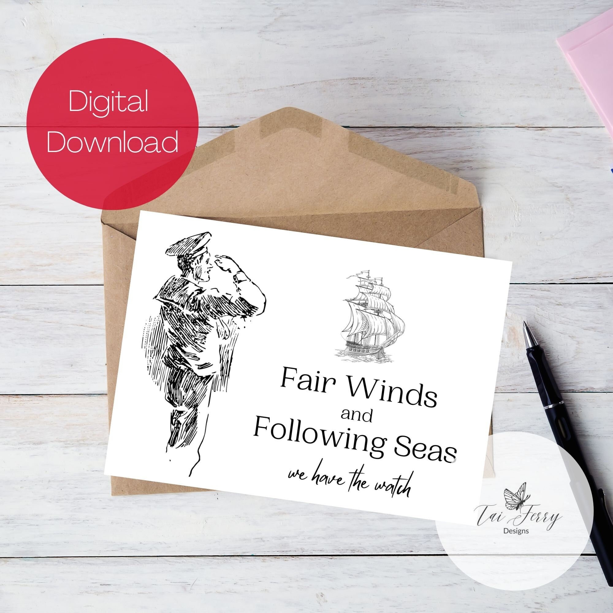 Old School Navy Retirement Card Printable, Instant Download 5x7 Inch ...