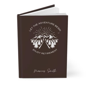 Let the Adventure Begin Retirement, Journal, Personalized Retirement ...
