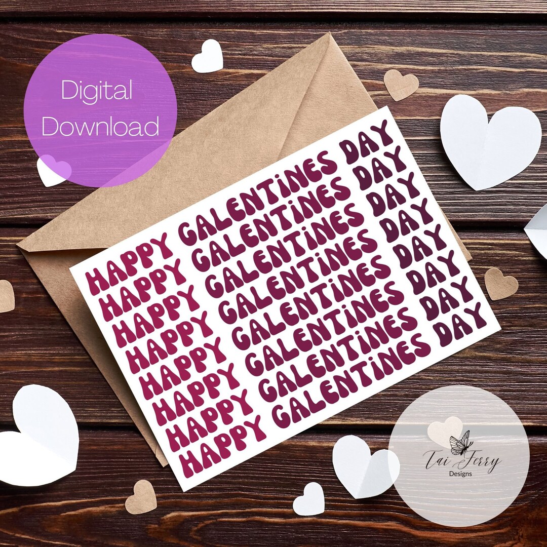Printable Galentines Card V2, Galentines Day Gift, Galentines Day Card ...